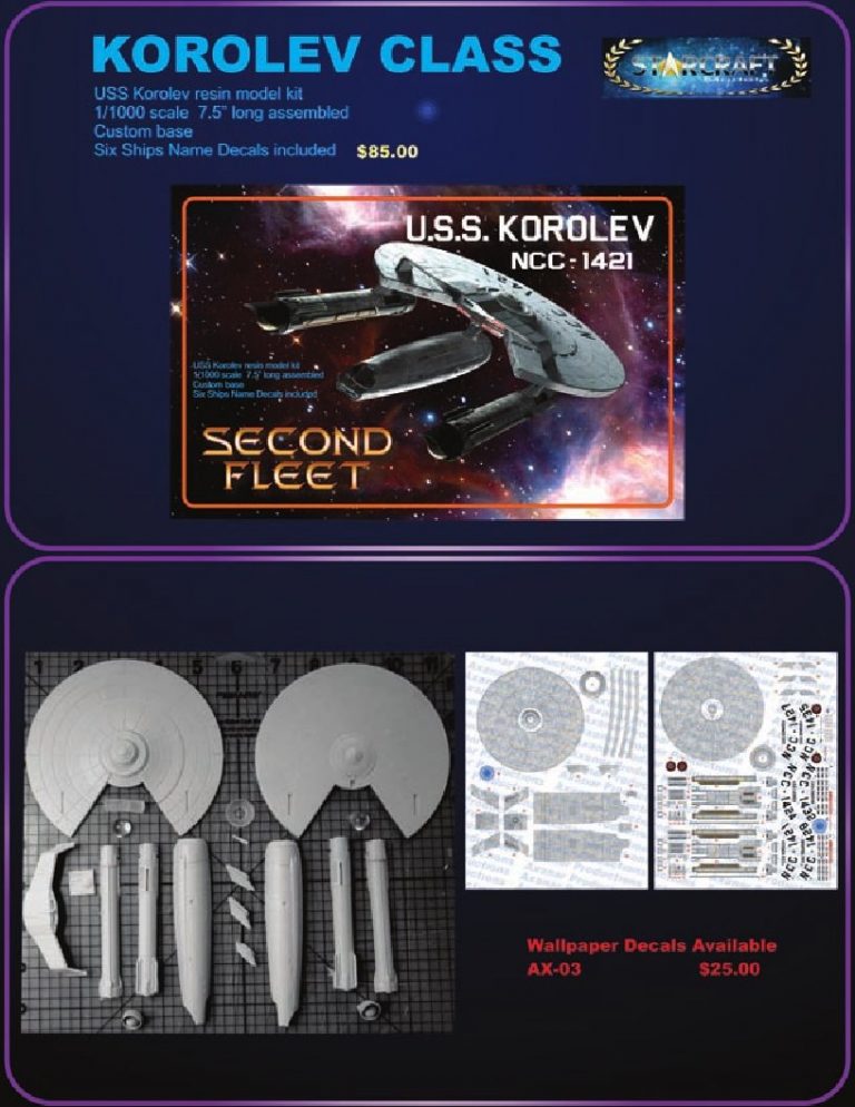 KIT ALERTS!! STARCRAFT MODELS – Star Trek 1/1000 Second Fleet Kits ...